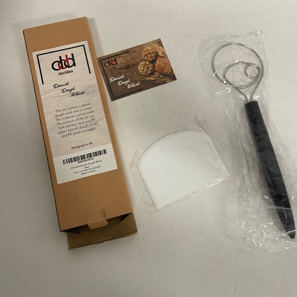 Kitchen | Daddax Danish Dough Ddd Whisk 2pc Set Stainless Steel Whisk ...
